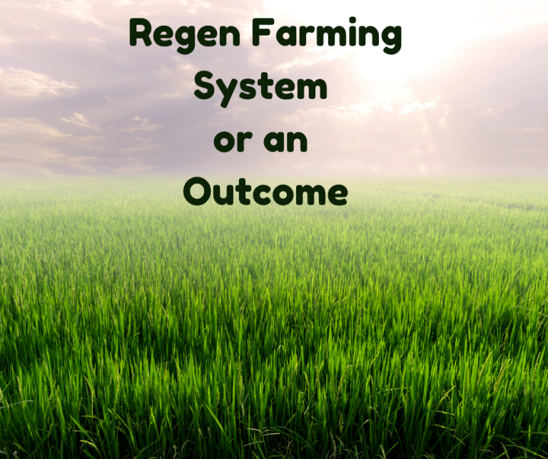 Regen Farming: System or Outcome? - Re-Gen farming
